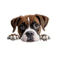 DOPASTICKER Car Sticker German Boxer Car Sticker Dogs Sticker Phone ...