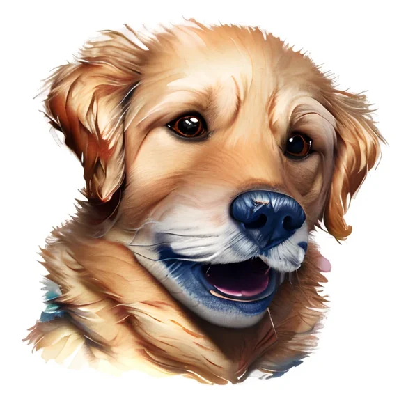 DOPASTICKER Car Sticker Golden Retriever Car Sticker Dogs Sticker Phone ...