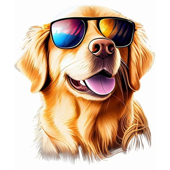 DOPASTICKER Car Sticker Golden Retriever Car Sticker Dogs Sticker Phone ...