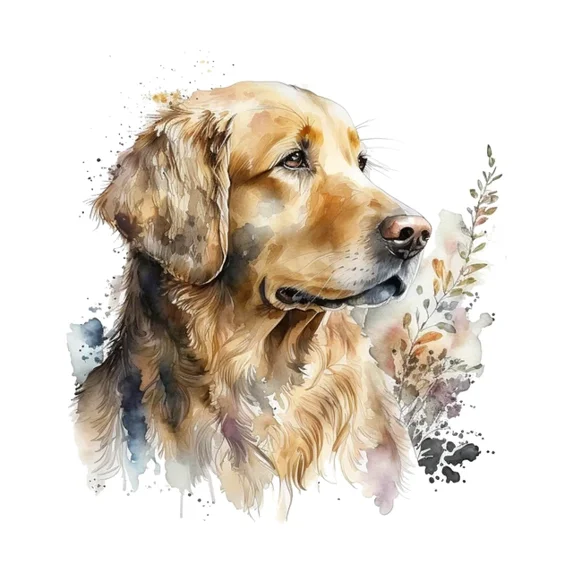 DOPASTICKER Car Sticker Golden Retriever Car Sticker Dogs Sticker Phone ...