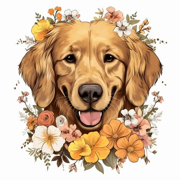 DOPASTICKER Car Sticker Golden Retriever Car Sticker Dogs Sticker Phone ...