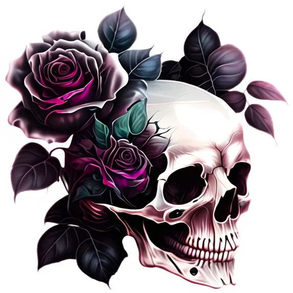 DOPASTICKER Car Sticker Gothic Skull Sticker Phone Sticker, Latop ...