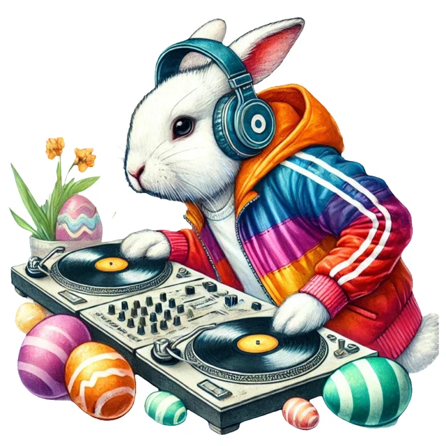 DOPASTICKER Car Sticker Grumpy Egg Day Bunny Sticker Phone Sticker ...