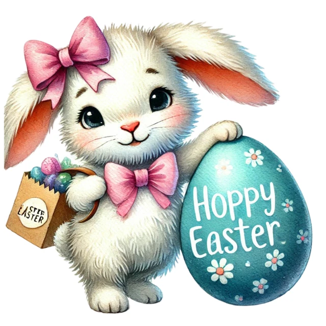 DOPASTICKER Car Sticker Grumpy Egg Day Bunny Sticker Phone Sticker ...