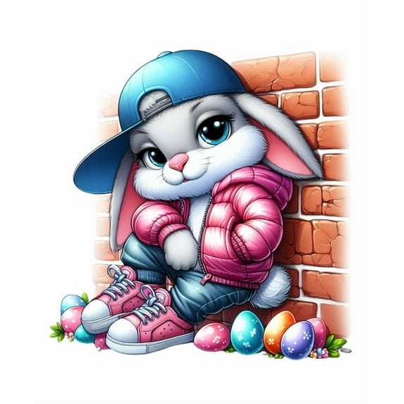 DOPASTICKER Car Sticker Grumpy Egg Day Bunny Sticker Phone Sticker ...
