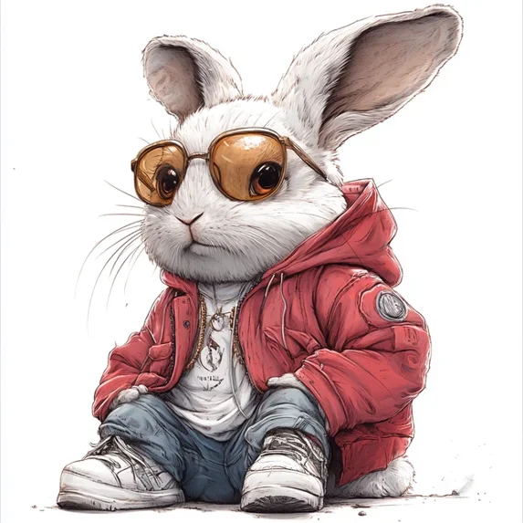 DOPASTICKER Car Sticker Grumpy Egg Day Bunny Sticker Phone Sticker ...