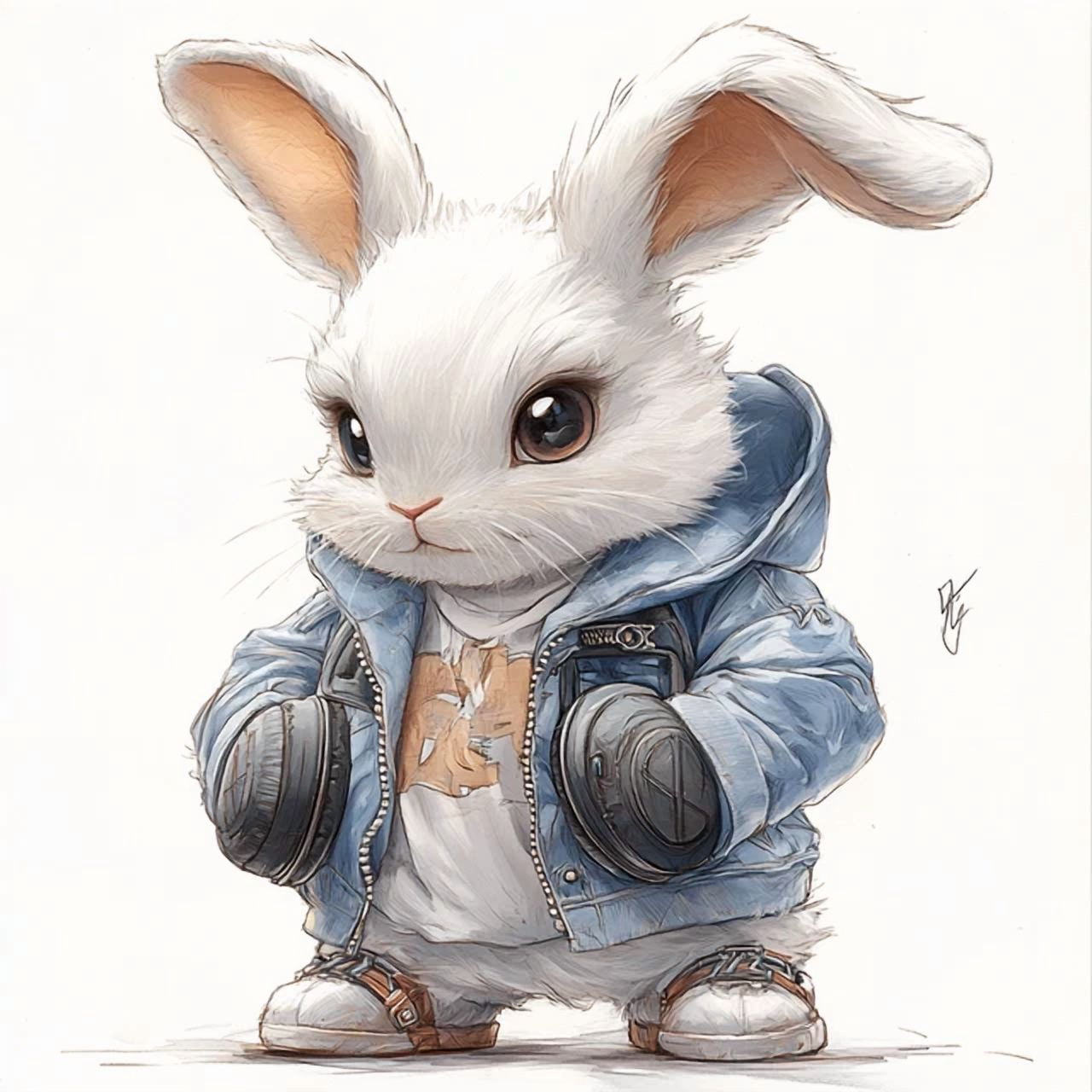 DOPASTICKER Car Sticker Grumpy Egg Day Bunny Sticker Phone Sticker ...