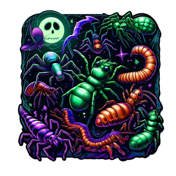 DOPASTICKER Car Sticker Horror Neon Sticker Phone Sticker, Latop ...