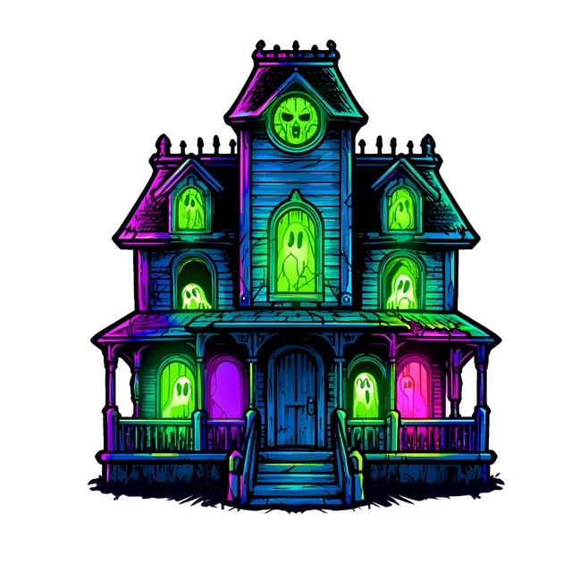 DOPASTICKER Car Sticker Horror Neon Sticker Phone Sticker, Latop ...