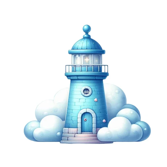 DOPASTICKER Car Sticker Lighthouse Stained Glass Sticker Phone Sticker ...