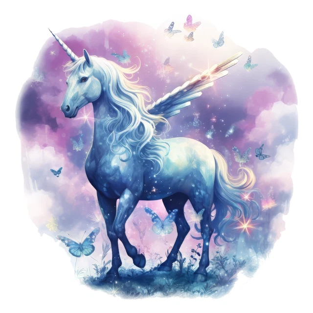DOPASTICKER Car Sticker Magic Unicorn Sticker Phone Sticker, Latop ...