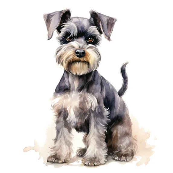 DOPASTICKER Car Sticker Miniature Schnauzer Car Sticker Dogs Sticker ...