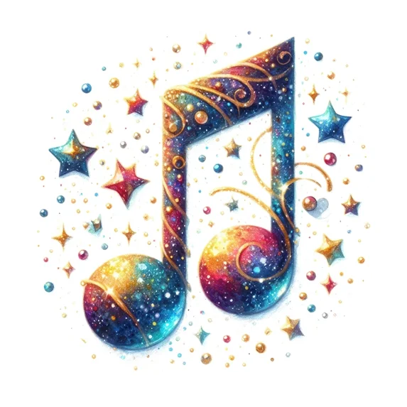 DOPASTICKER Car Sticker Music Notes Sticker Phone Sticker, Latop ...