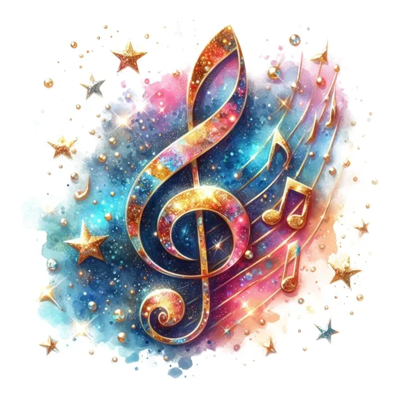 DOPASTICKER Car Sticker Music Notes Sticker Phone Sticker, Latop ...