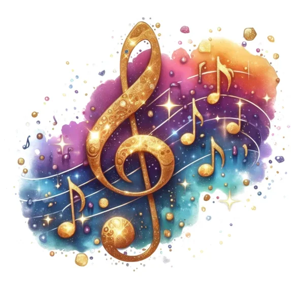 DOPASTICKER Car Sticker Music Notes Sticker Phone Sticker, Latop ...