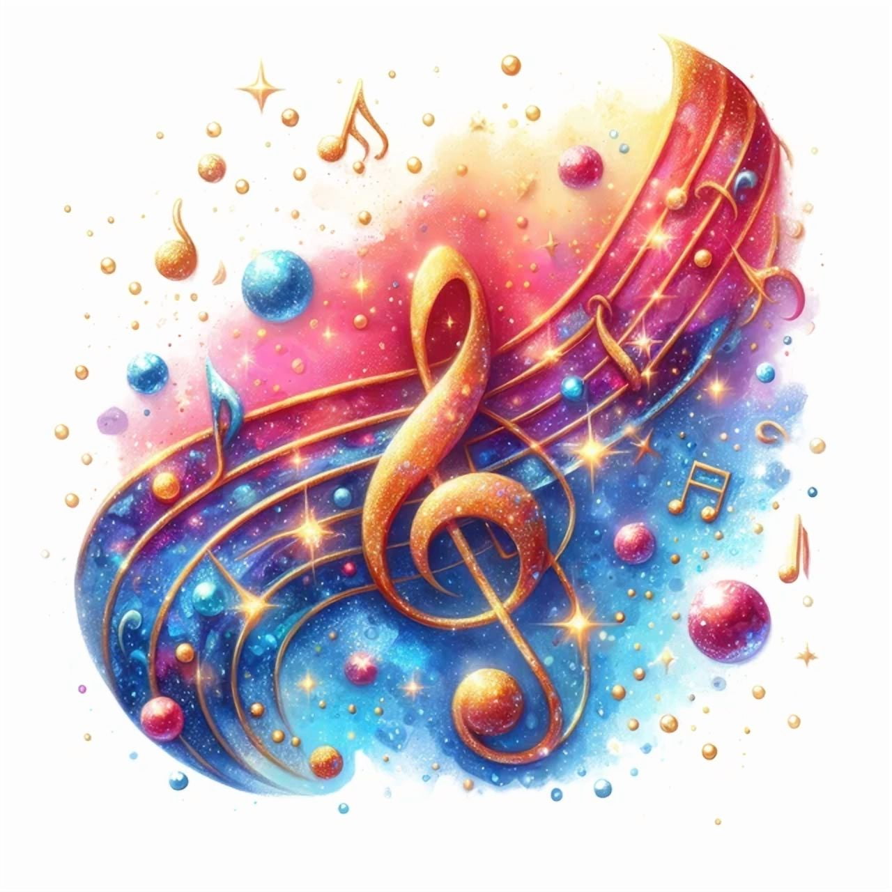 DOPASTICKER Car Sticker Music Notes Sticker Phone Sticker, Latop ...