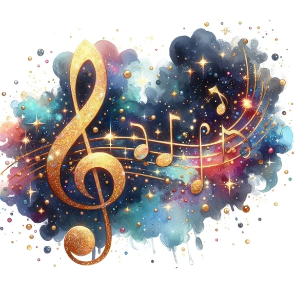 DOPASTICKER Car Sticker Music Notes Sticker Phone Sticker, Latop ...