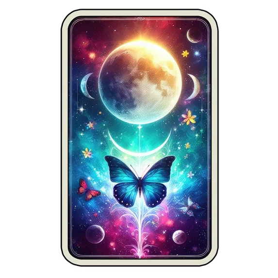 DOPASTICKER Car Sticker Mystical Moon Sticker Phone Sticker, Latop ...