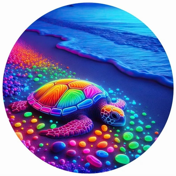 DOPASTICKER Car Sticker Neon Turtle Sticker Phone Sticker, Latop ...