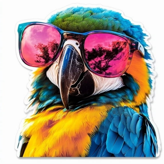 DOPASTICKER Car Sticker Parrot Sticker Phone Sticker, Latop Sticker ...