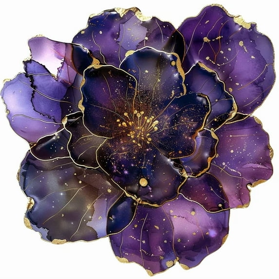 DOPASTICKER Car Sticker Purple Flower Sticker Phone Sticker, Latop ...