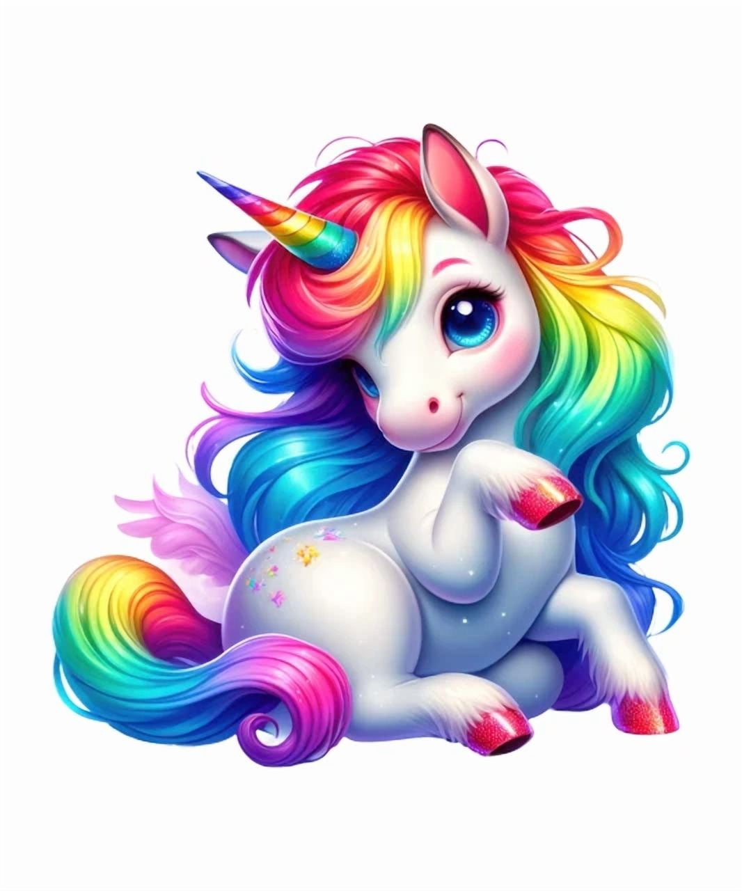 DOPASTICKER Car Sticker Rainbow Unicorn Sticker Phone Sticker, Latop ...
