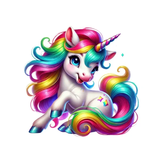 DOPASTICKER Car Sticker Rainbow Unicorn Sticker Phone Sticker, Latop ...