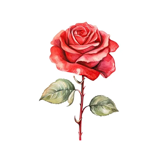 DOPASTICKER Car Sticker Red Rose Sticker Phone Sticker, Latop Sticker ...