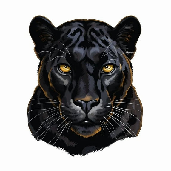 DOPASTICKER Car Sticker Retro Panther Sticker Phone Sticker, Latop ...