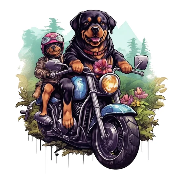 DOPASTICKER Car Sticker Rottweiler Dog Car Sticker Dogs Sticker Phone ...