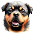 DOPASTICKER Car Sticker Rottweiler Dog Car Sticker Dogs Sticker Phone ...
