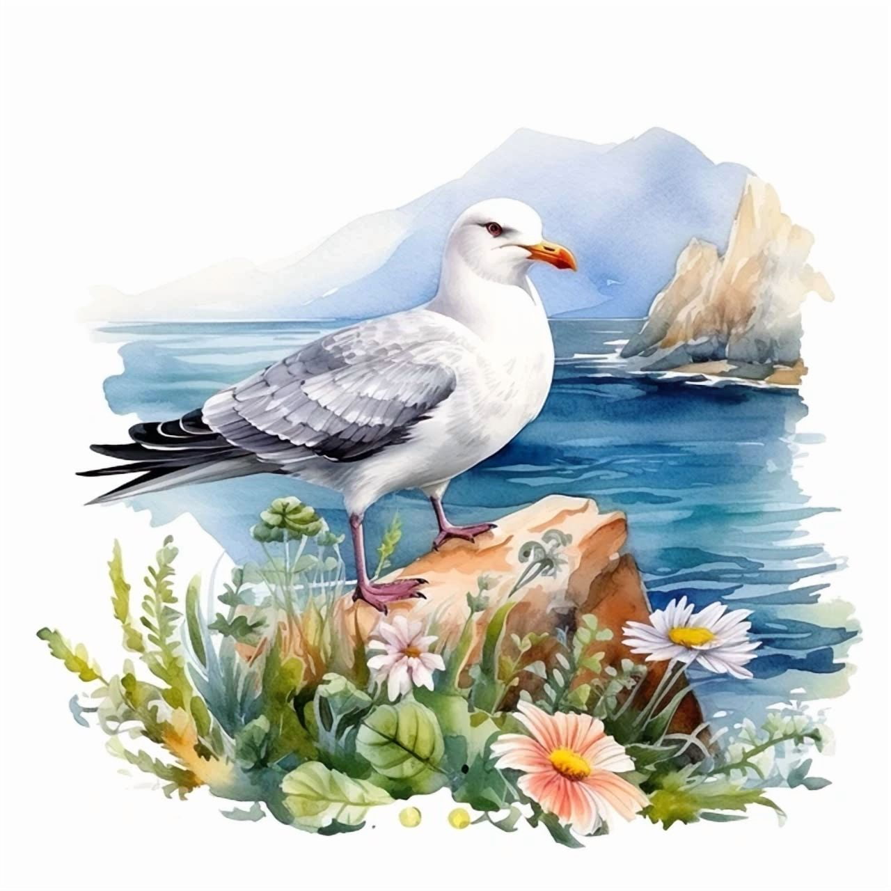 DOPASTICKER Car Sticker Seagull Sticker Phone Sticker, Latop Sticker ...