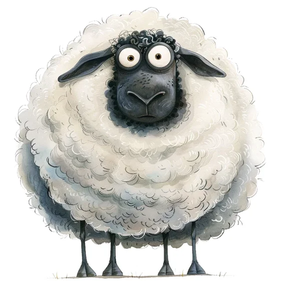 DOPASTICKER Car Sticker Sheep Sticker Phone Sticker, Latop Sticker ...