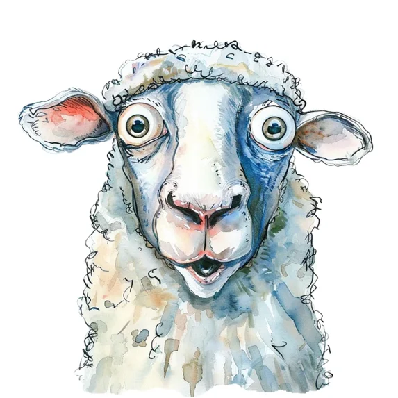 DOPASTICKER Car Sticker Sheep Sticker Phone Sticker, Latop Sticker ...