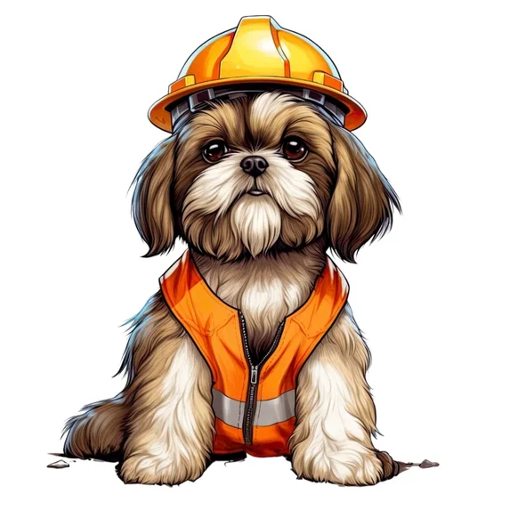 DOPASTICKER Car Sticker Shih Tzu Car Sticker Dogs Sticker Phone Sticker ...