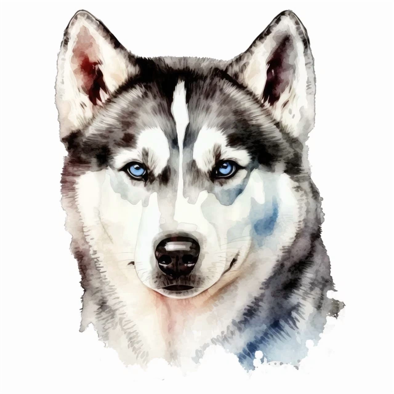 DOPASTICKER Car Sticker Siberian Husky Dog Car Sticker Phone Sticker ...