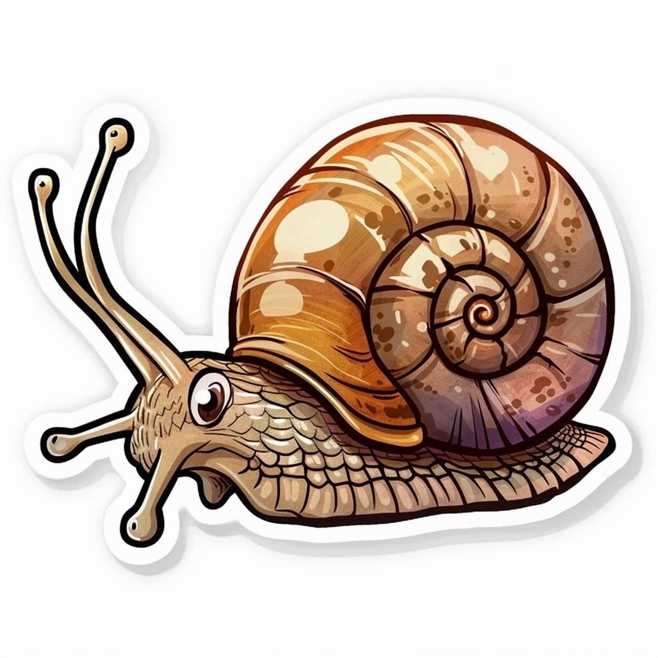 DOPASTICKER Car Sticker Snail Sticker Phone Sticker, Latop Sticker ...