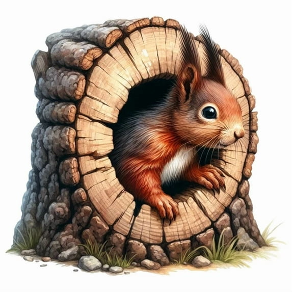 DOPASTICKER Car Sticker Squirrel Animal Sticker Car Decoration Rear ...