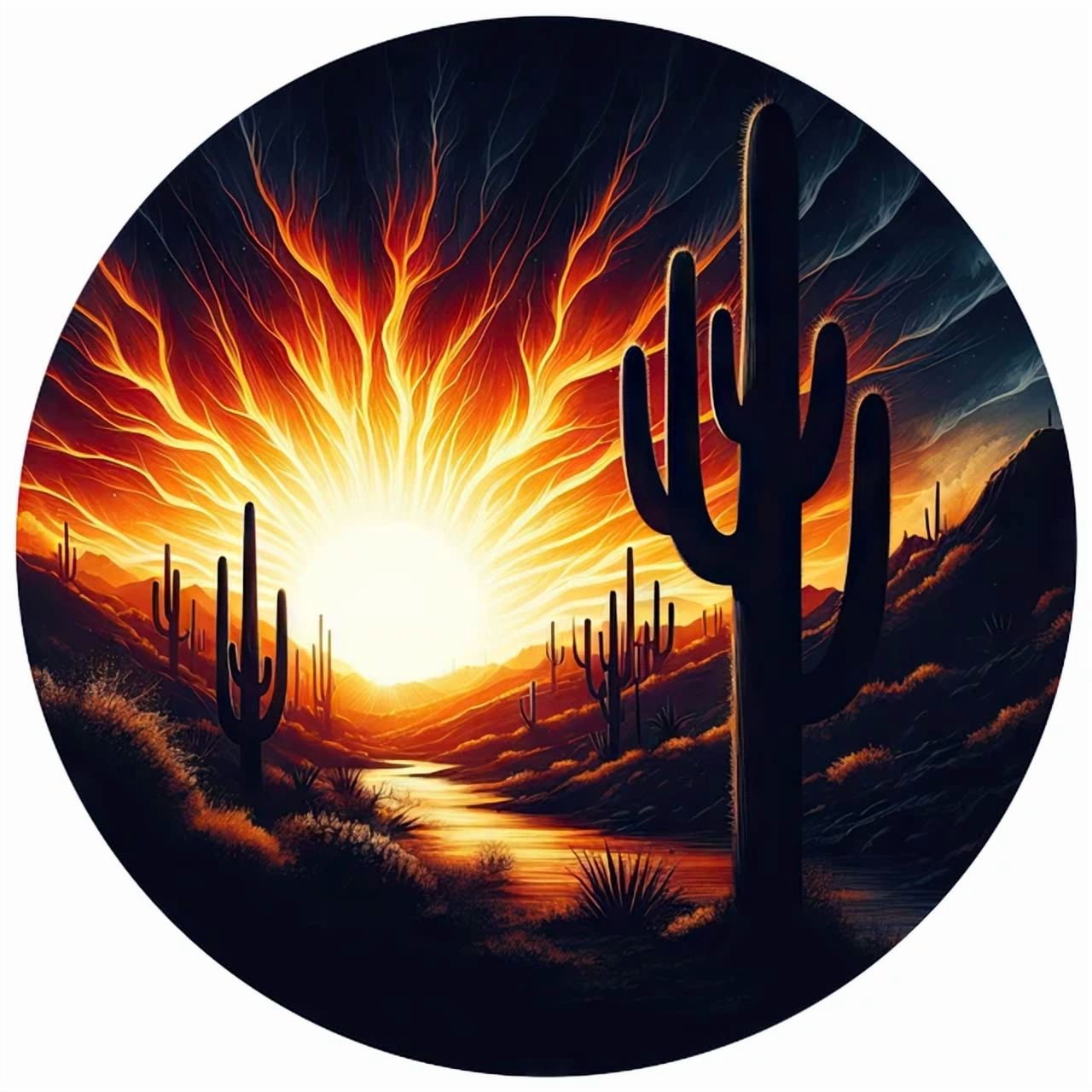 DOPASTICKER Car Sticker Sunset Sticker Phone Sticker, Latop Sticker ...