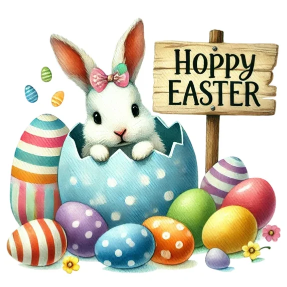 DOPASTICKER Car Sticker Tuning Car Egg Day Bunny Rear Window Phone ...