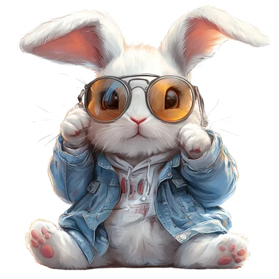 DOPASTICKER Car Sticker Tuning Car Egg Day Bunny Rear Window Phone ...