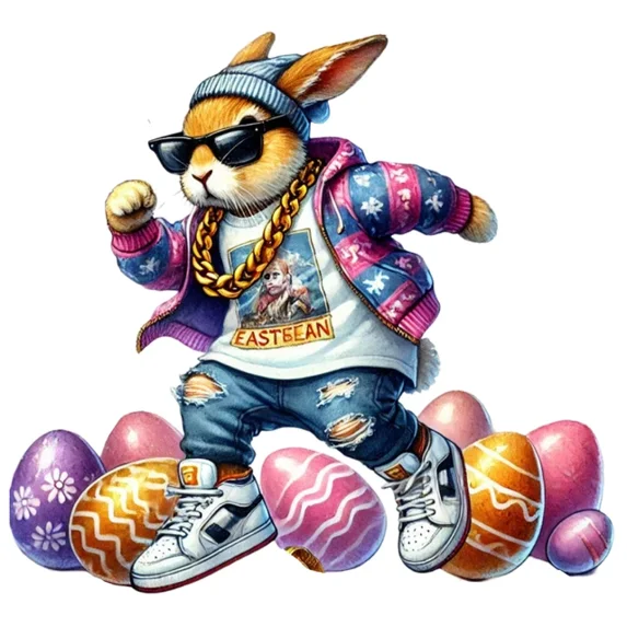 DOPASTICKER Car Sticker Tuning Car Egg Day Bunny Rear Window Phone ...