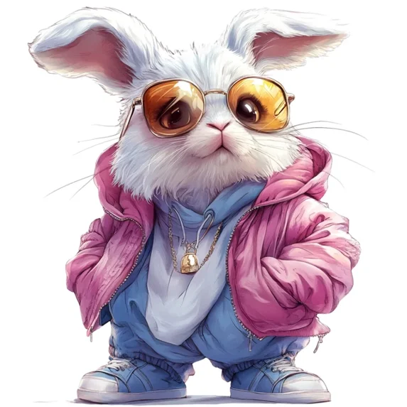 DOPASTICKER Car Sticker Tuning Car Egg Day Bunny Rear Window Phone ...