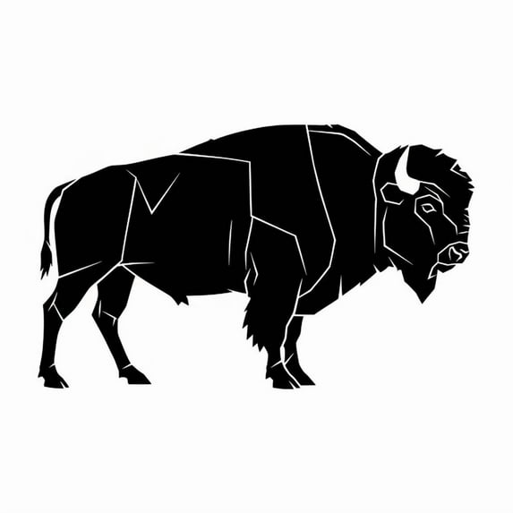 DOPASTICKER Car Sticker Tuning Car Rear Window Bison Low Poly Phone ...