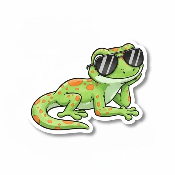 DOPASTICKER Car Sticker Tuning Car Rear Window Gecko Phone Sticker ...
