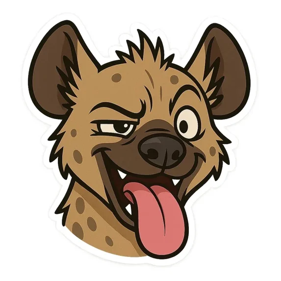 DOPASTICKER Car Sticker Tuning Car Rear Window Hyena Phone Sticker ...