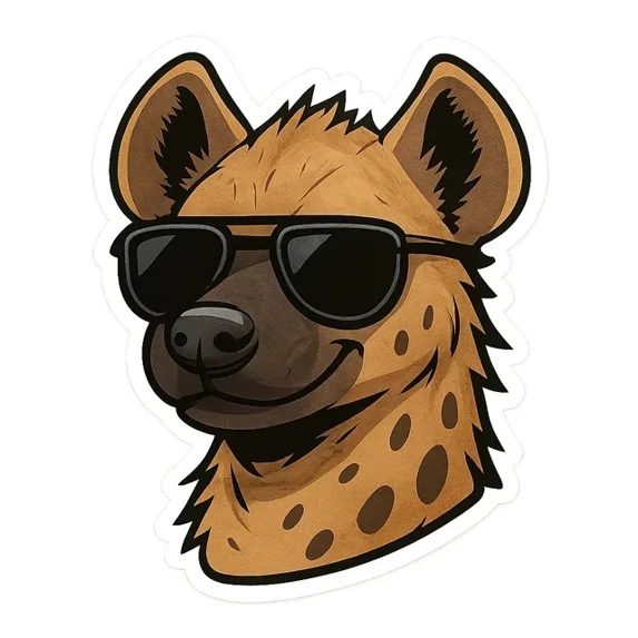 DOPASTICKER Car Sticker Tuning Car Rear Window Hyena Phone Sticker ...