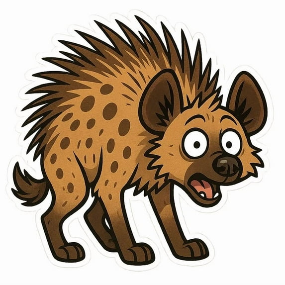 DOPASTICKER Car Sticker Tuning Car Rear Window Hyena Phone Sticker ...