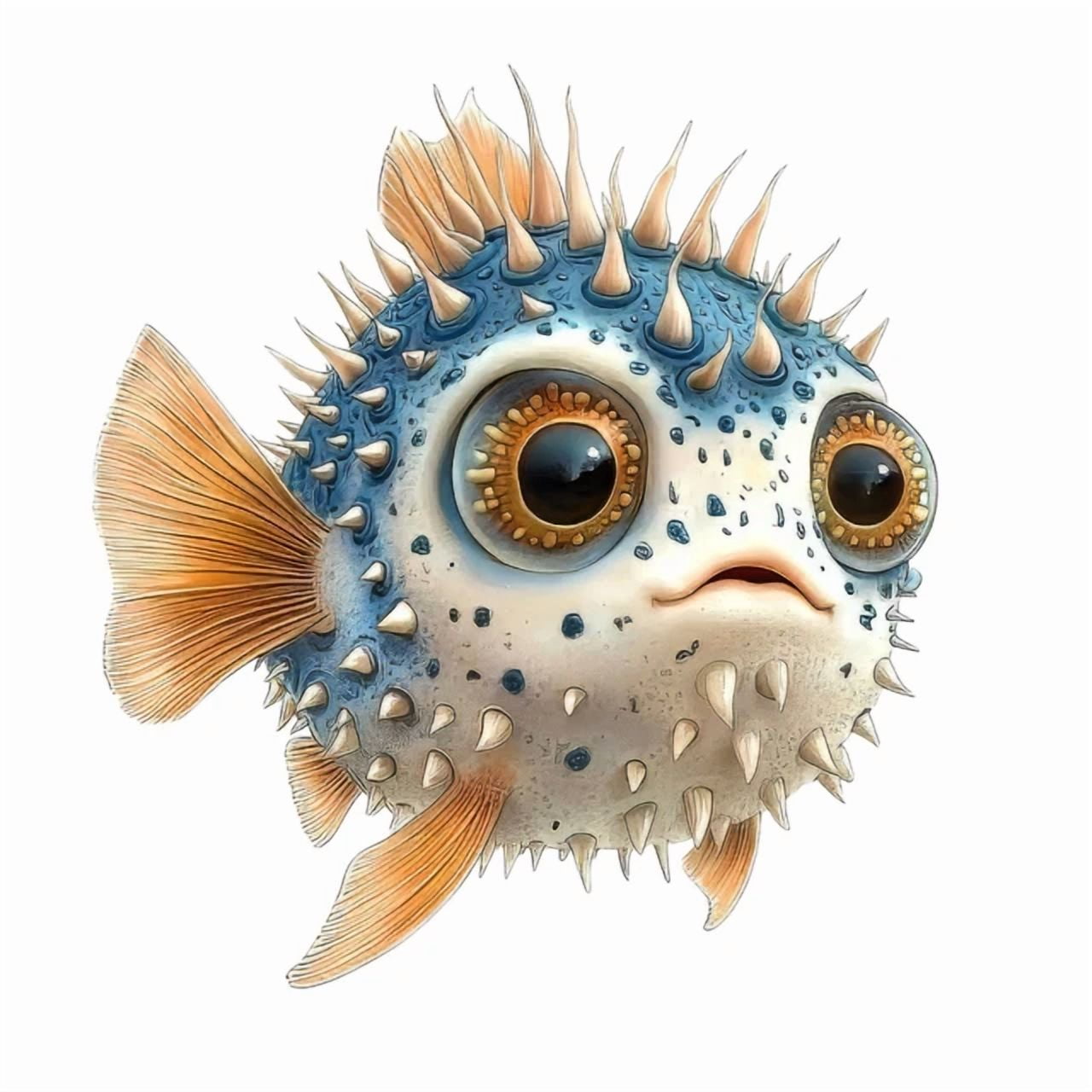 DOPASTICKER Car Sticker Tuning Car Rear Window Puffer Fish Phone ...