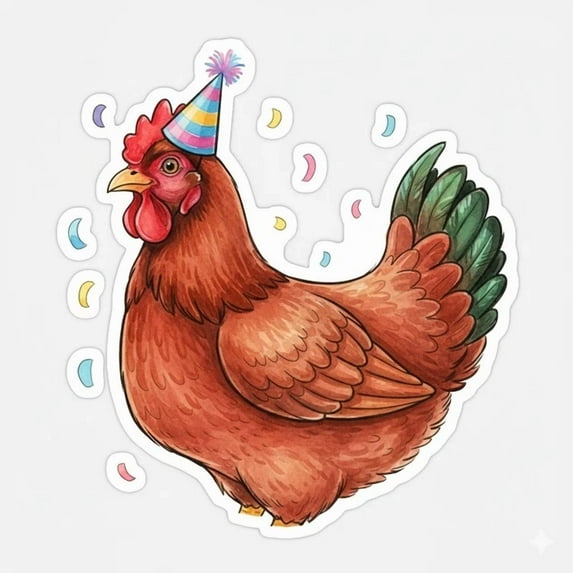 DOPASTICKER Car Sticker Tuning Rear Window Chicken Phone Sticker, Latop ...